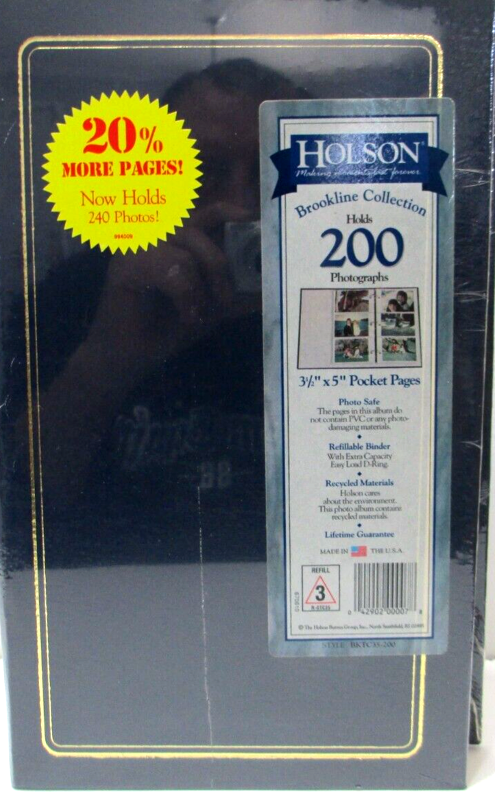 Holson Photo Album Holds 240 Pictures 4 x 6 Pocket Pages Ring Binder ...