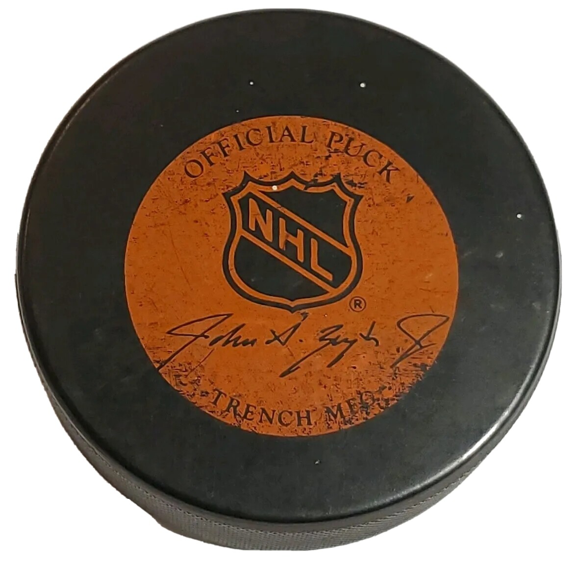 BOSTON BRUINS NHL VINTAGE GT SLUG OFFICIAL JOHN A. ZIEGLER TRENCH MFG ...