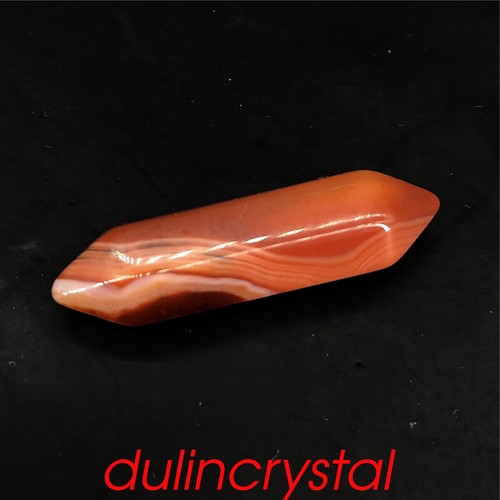 10x Natural red agate obelisk quartz crystal wand double point healing ...