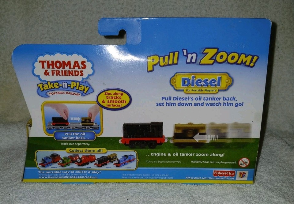 Thomas & Friends Take-n-Play Diesel Pull ' N Zoom Diecast Metal Train ...