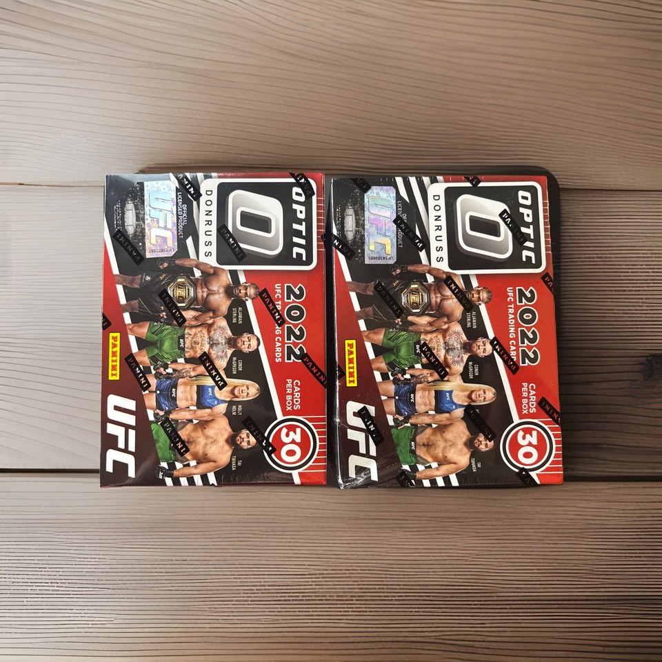 LOT OF 2 - 2022 Donruss Optic UFC Factory Sealed Blaster Box 6 Packs 30 ...