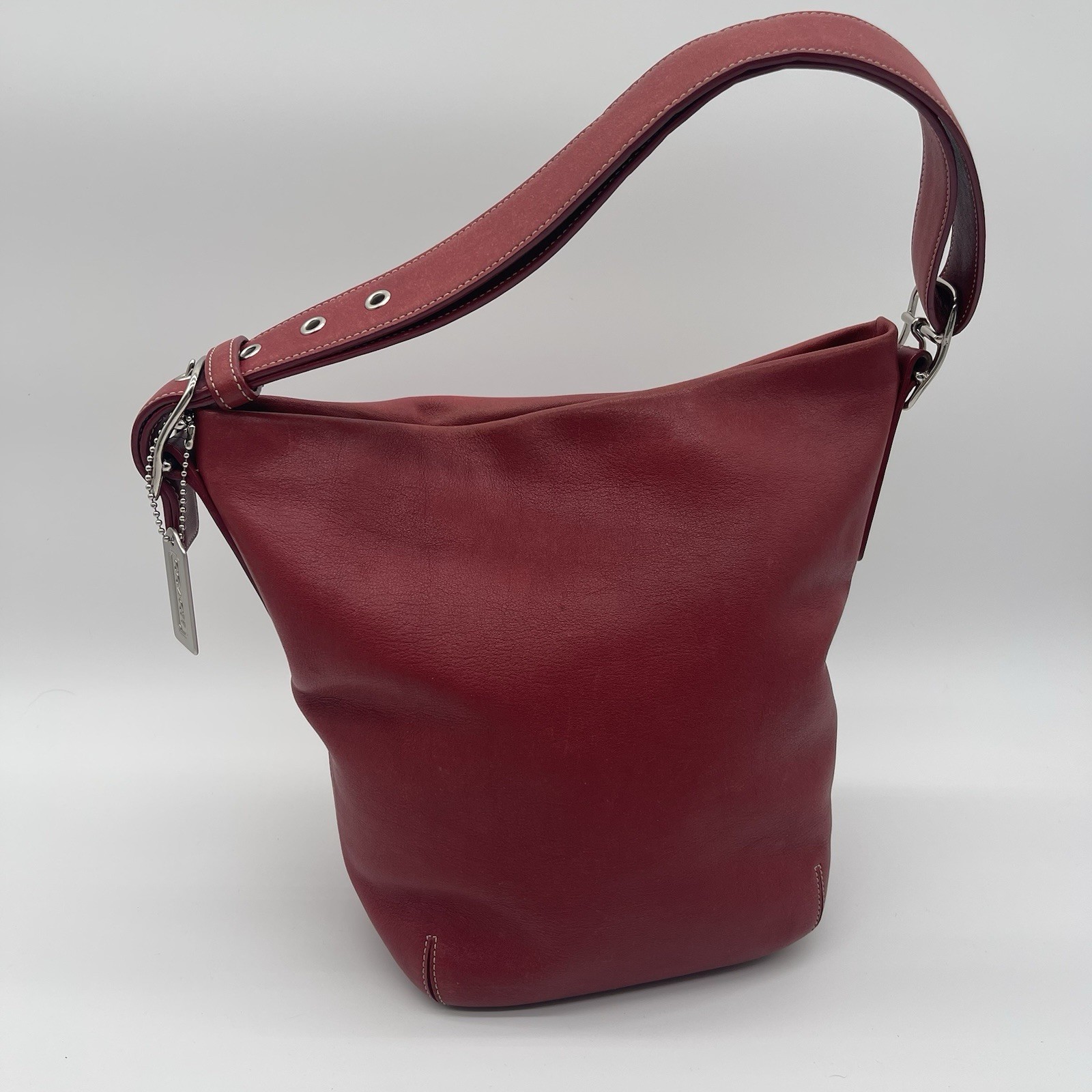 Coach vintage Legacy Soho Red Leather Bucket Duffle Shoulder Bag # 9186 ...