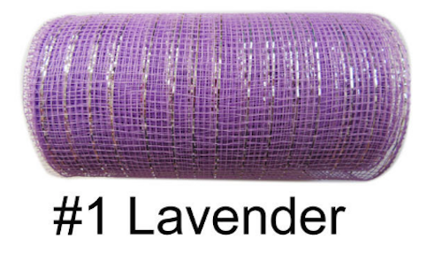 6"x5 yd Deco Mesh Roll Metallic Spring Easter Floral Craft Wreath ...