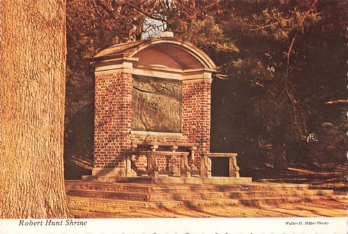 Postcard VA Jamestown Reverend Robert Hunt Memorial Shrine Anglican ...