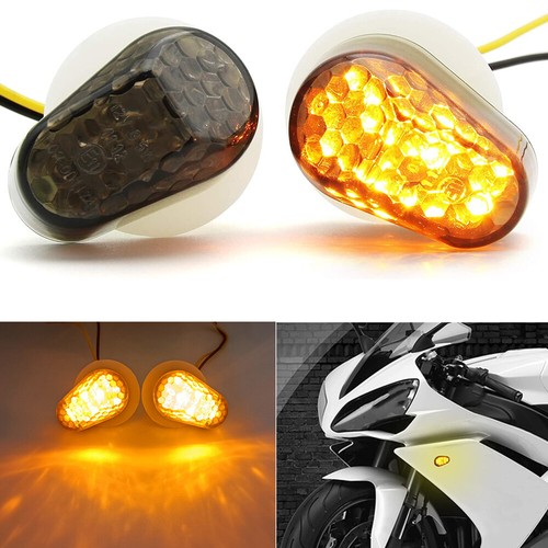 For Yamaha YZF R1 R6/S Motorcycle LED Smoke Flush Mount Light W/Turn ...