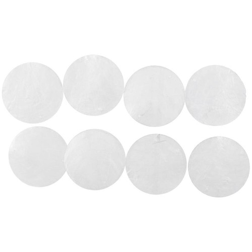 2 Inches Shell Wind Chimes 60 Pcs Round Shells Capiz Shells with Holes ...