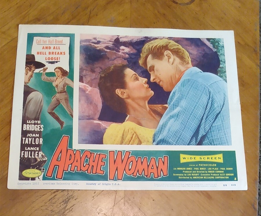APACHE WOMAN 1955 LOBBY CARD #3 LLOYD BRIDGES | eBay