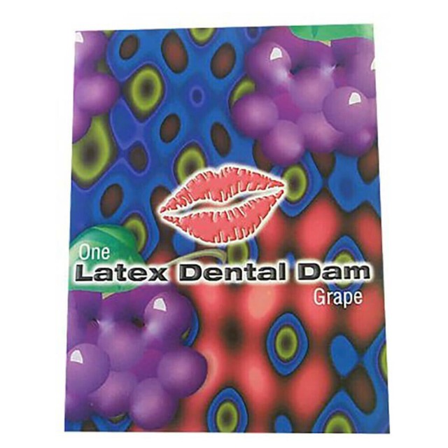 (2 for 1 ) Trustex Dental Dam Grape Flavored Oral Sex Latex Condom ...