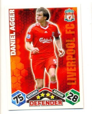 Topps Match Attax 2009-10 Premier League - Liverpool - Daniel Agger ...