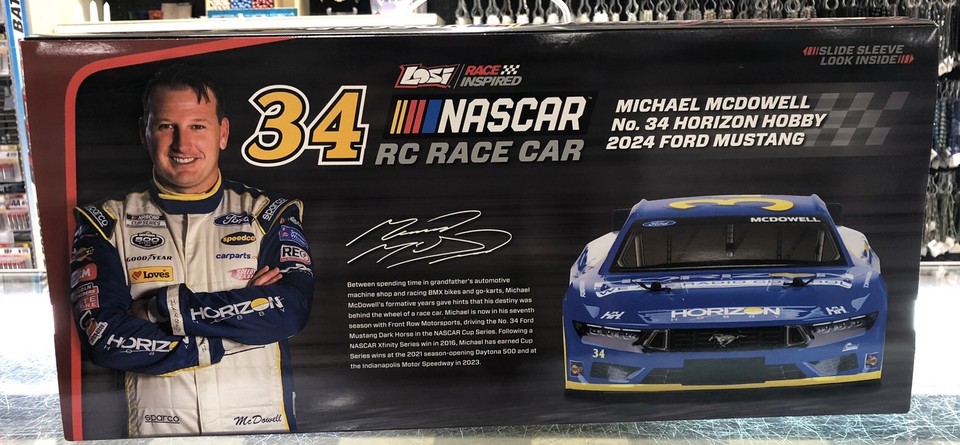 Michael McDowell No. 34 Horizon Hobby 2024 Ford Mustang 1/12 AWD LOSI ...