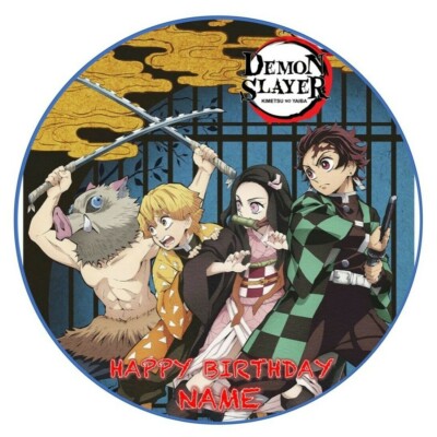 Demon Slayer Cake Topper Printable | harekrishnapicture