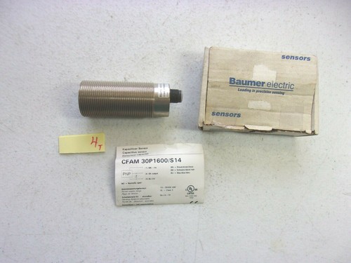 NEW IN BOX BAUMER ELECTRIC PROXIMITY SENSOR CH-8501 CFAM 30P1600/S14 ...