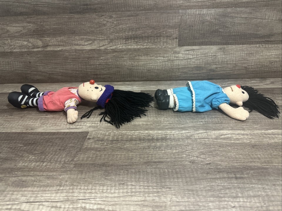 Vintage 1997 The Big Comfy Couch Plush Loonette & Molly Dolls Rare HTF ...