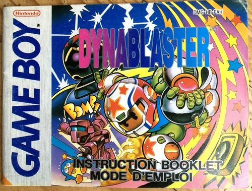 NOTICE SEULE 100% ORIGINALE DYNABLASTER GAMEBOY PAL FAH BOOKLET BOMBERMAN MANUAL | eBay