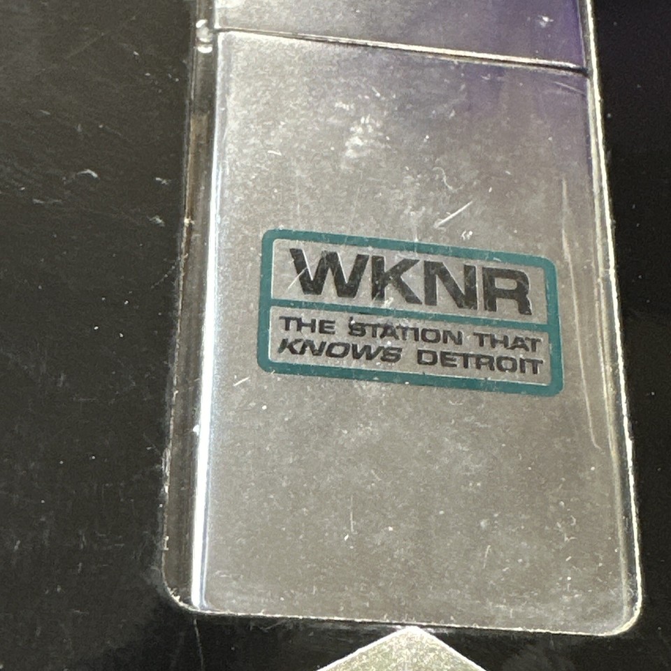 Vintage DETROIT WKNR RADIO Butane Lighter NIB By Scripto | eBay