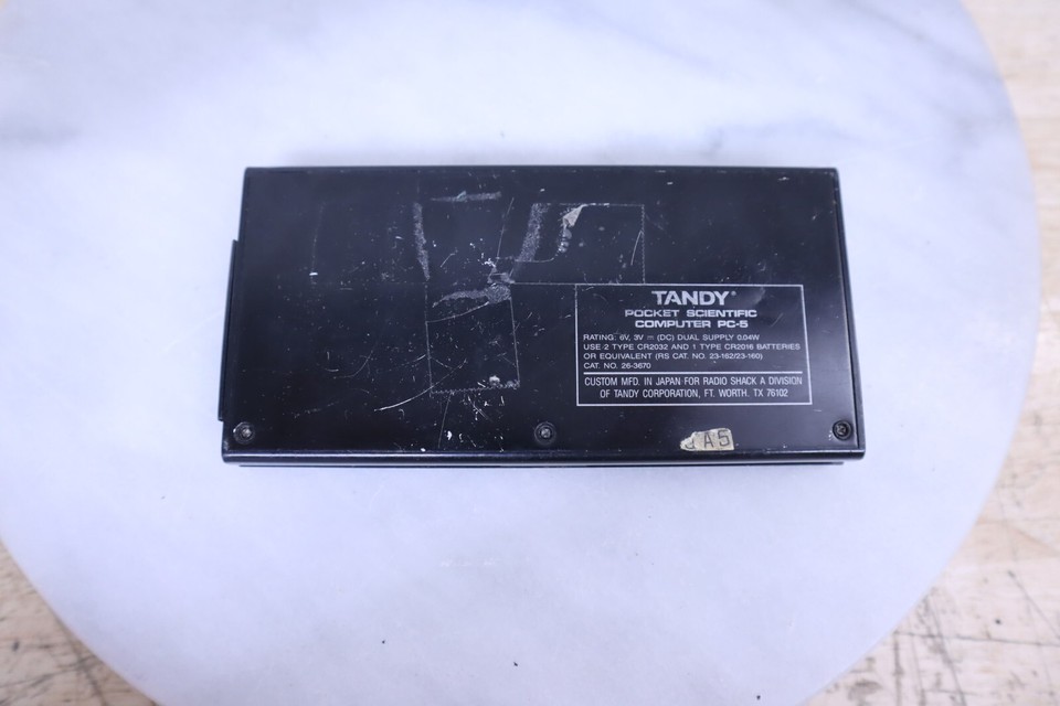 Used Untested Tandy PC-5 Pocket Scientific Computer - Catalog Model #26 ...
