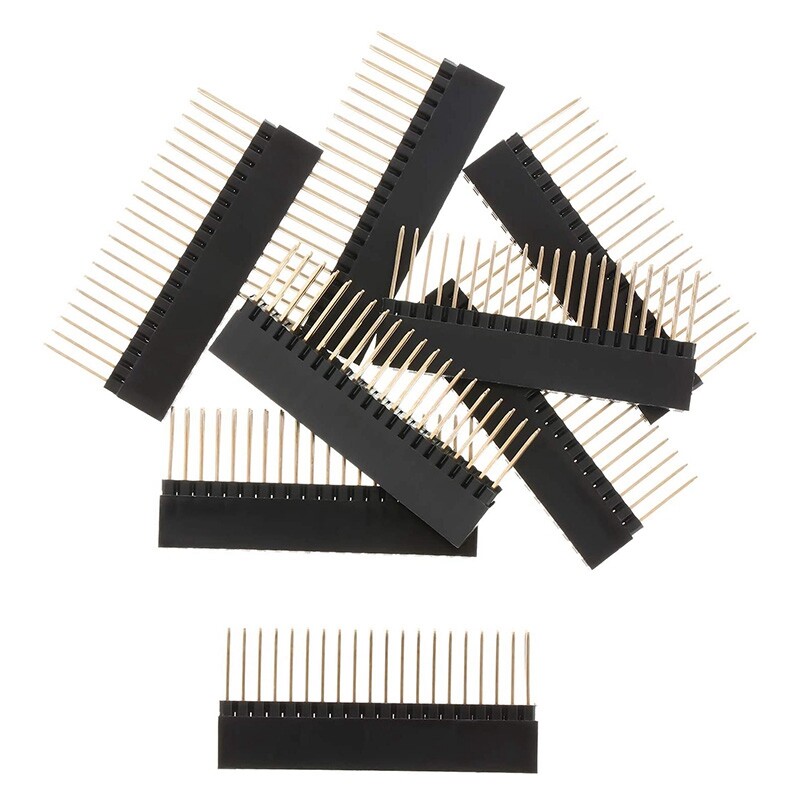 8PCS,2X20(40 Pin) Extra Tall Female 0.1 Inch Pitch Stacking Header for ...