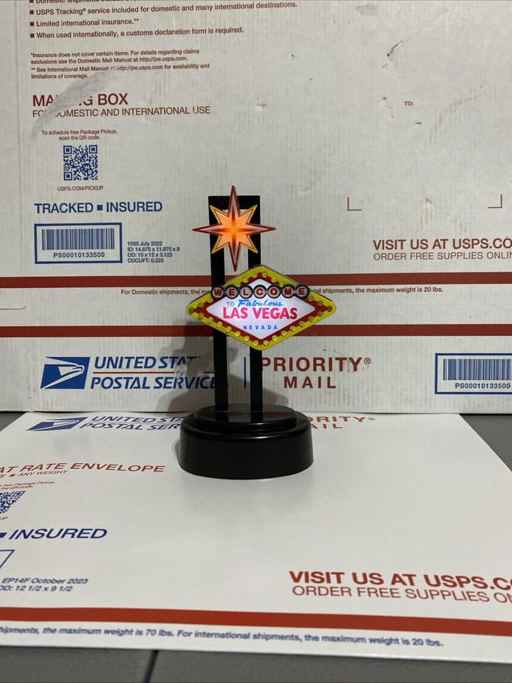 Welcome to Las Vegas Sign Light Up Fun Size 3 AAA Batteries IT WORKS ...