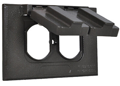 Bronze Weatherproof Horizontal Single Gang Flip Cover | eBay