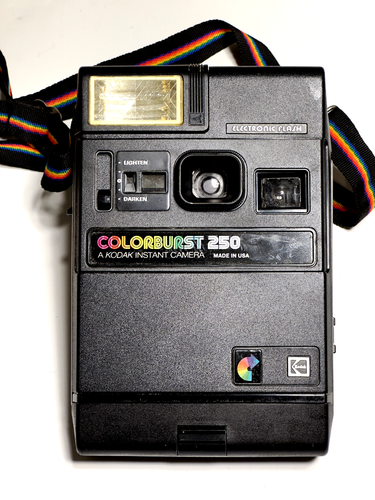 Vintage 1980s Kodak Colorburst 250 Black Instant Camera | eBay