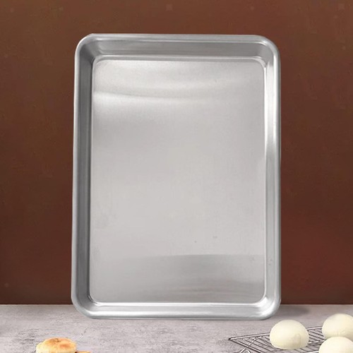 Baking Pan Rectangle Metal Easy Clean Food Trays Baking Sheet for ...