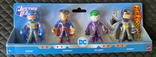 Justice League Flextreme Batman Joker Superman DC Comics Bendable Pack ...