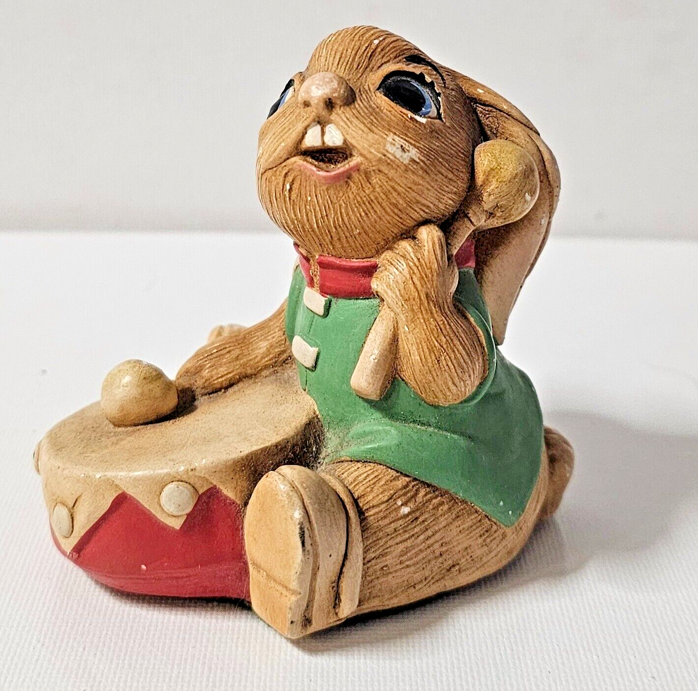 Pendelfin Stonecraft Rabbit Figure Bongo Drums - Hand Painted - England ...