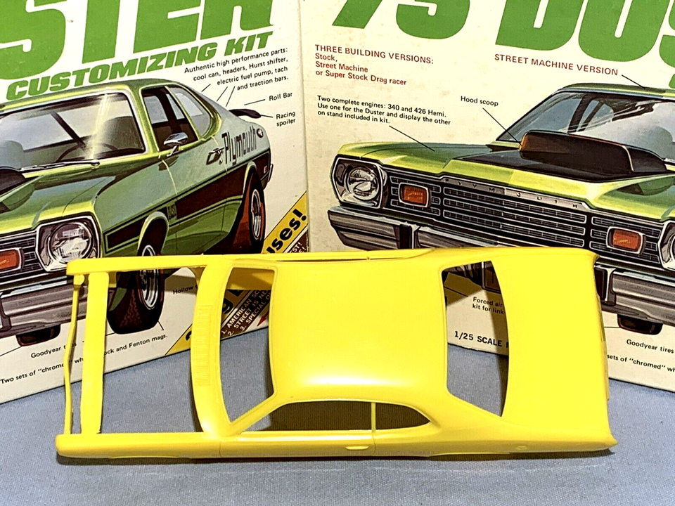 MPC 1973 PLYMOUTH DUSTER ANNUAL KIT#1-7326-225 1/25 AMT NOS CAR BODY ...