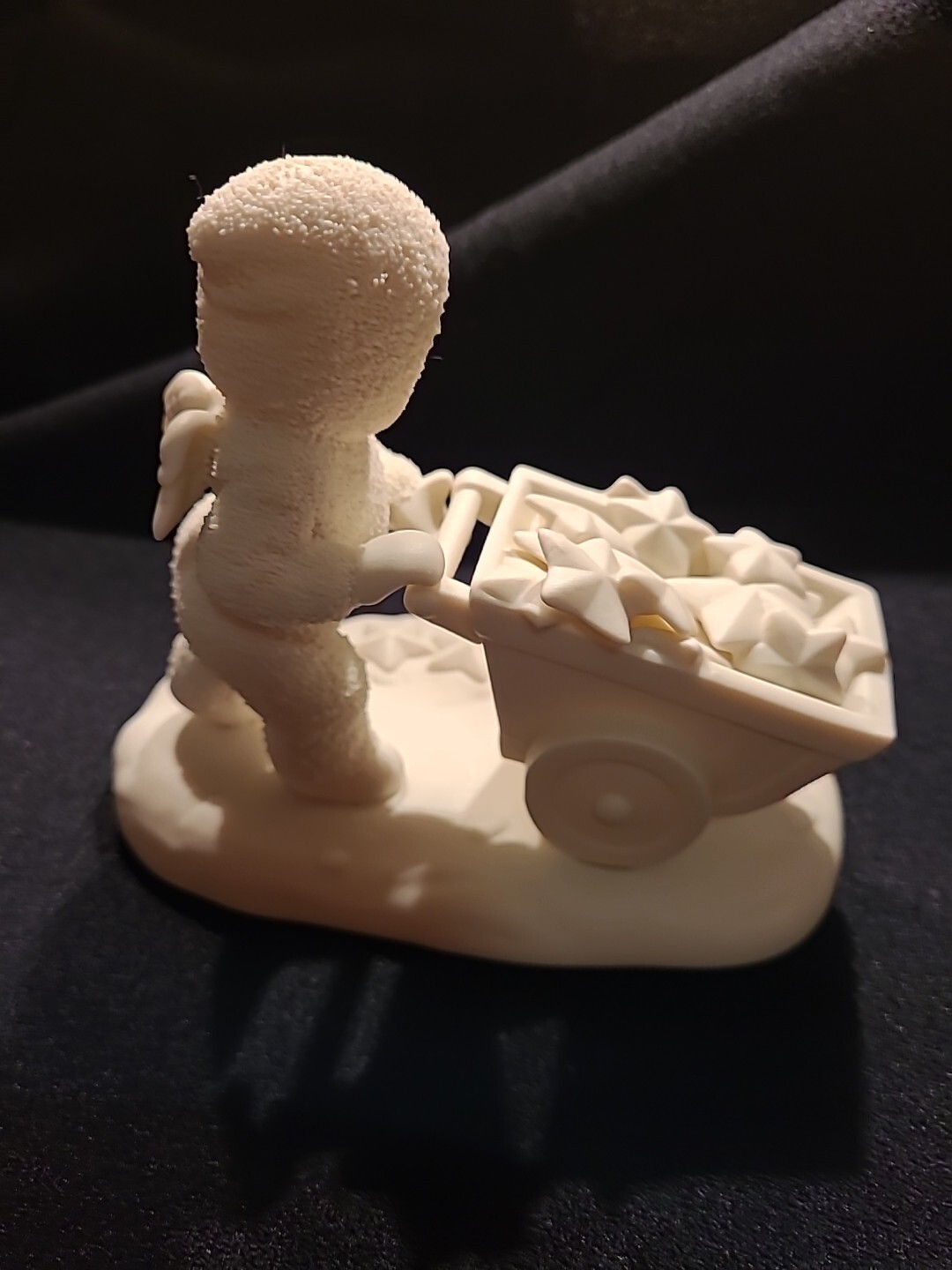 Snowbabies Angel Pushing Wheel Barrel of Stars Dept. 56 Porcelain ...