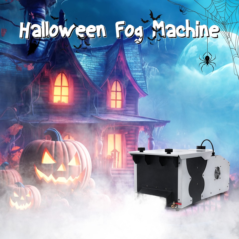1500W Low Lying Smoke Fog Machine Stage DJ Fogger Dry Ice Ground Fog ...