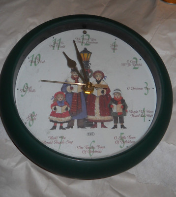 Vintage 8" Quartz Tozai Christmas Clock _ | eBay