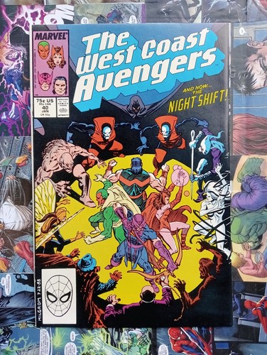 West Coast Avengers #40 1989 Marvel Comics Mark Gruenwald Al Milgrom 9. ...