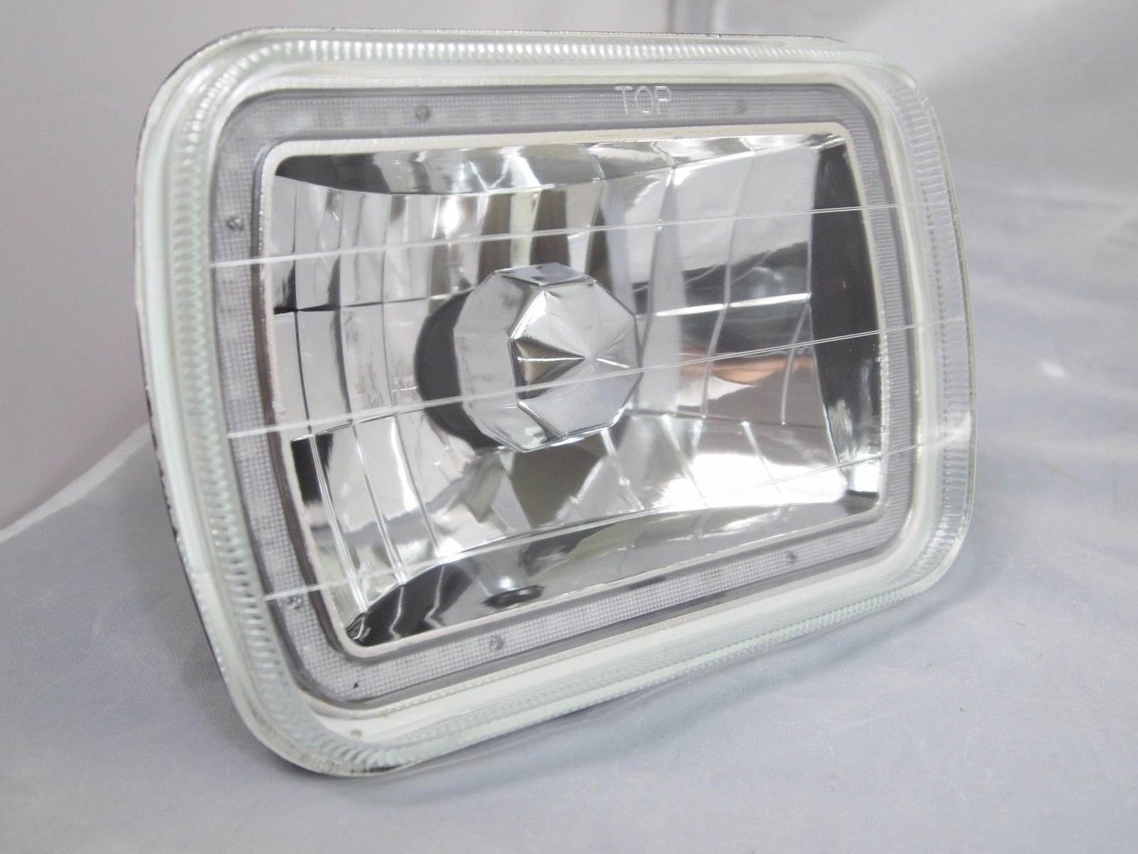 86-95 JEEP WRANGLER YJ GLASS HEAD LIGHTS SMD HALO AMBER YE... | eBay