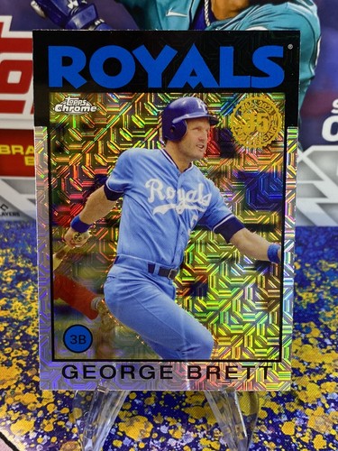 2021 Topps '86 Topps Silver Pack Chrome #86BC48 George Brett MOJO | eBay