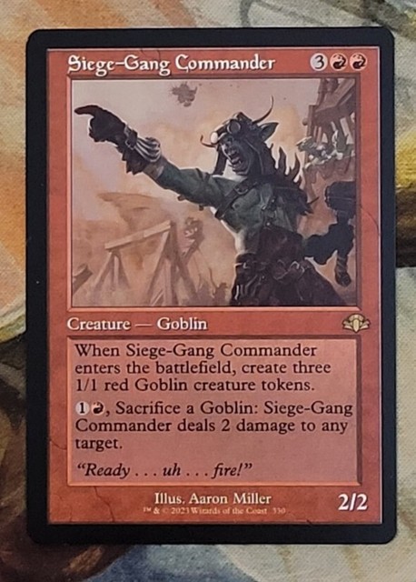 MTG Siege-Gang Commander Dominaria Remastered 330 Regular Rare for sale ...
