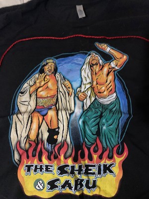 Sabu and original Sheik T-shirt, Signed books, ring Worn tassel, Ecw ...
