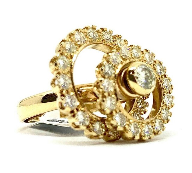 MOTION, SPINNING Diamond 14k Ring | eBay
