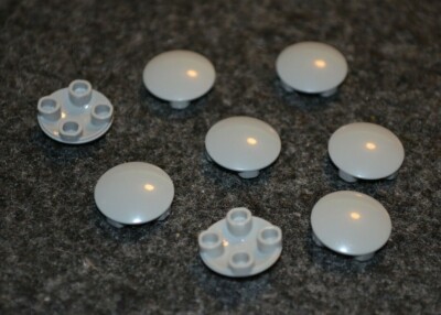 (8) 2x2 Light Gray Round Inverted Dome Shaped Slider Bricks ~ Lego ...