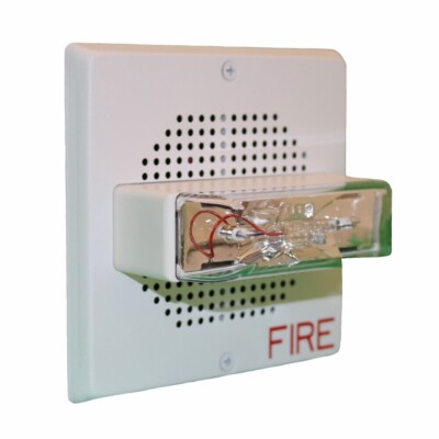 Cooper Wheelock SA-S70-24MCW-FW White Speaker Strobe | eBay