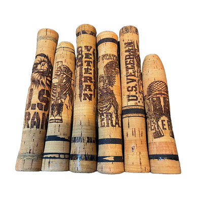 Cork Grips, Engraved, Custom Cork Grips for Fishing Rods Military ...
