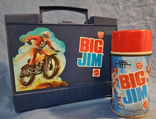 Vintage Mattel's Big Jim Plastic Lunch Box w/Metal Thermos 1972 one ...