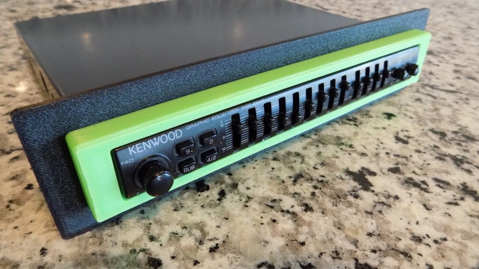 KENWOOD GRAPHIC EQUALIZER FACE PLATE AND BEZEL KGC-6042A KGC-6042 ...