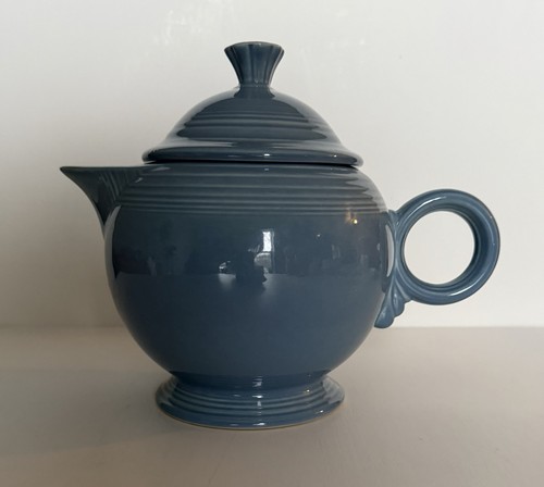 FIESTA Periwinkle Blue Fiestaware Tea Pot Retired Color with Lid | eBay