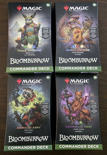 MTG Commander Bloomburrow - Animated Army - New Sealed Deck Magic the ...