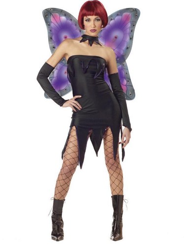 Sexy Evil Pixie Gothic Fairy Adult Women Costume | eBay