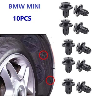 FOR BMW MINI INNER WHEEL ARCH LINER FASTENERS CLIPS COOPER S ONE R50 ...