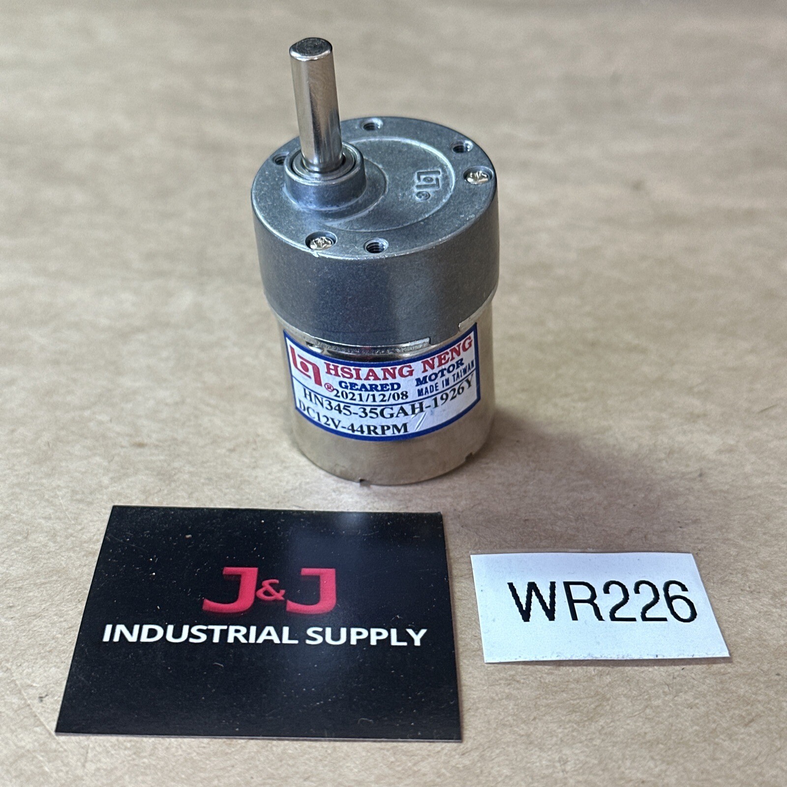 NEW NO BOX- Hsiang Neng Geared Motor HN345-35GAH-1926Y 12VDC 44RPM ...