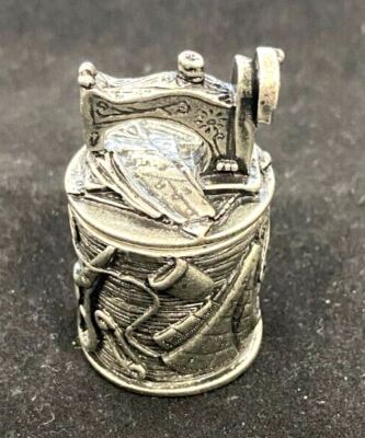 Mini Sewing Machine Trinket Box - Pewter Color | eBay Australia