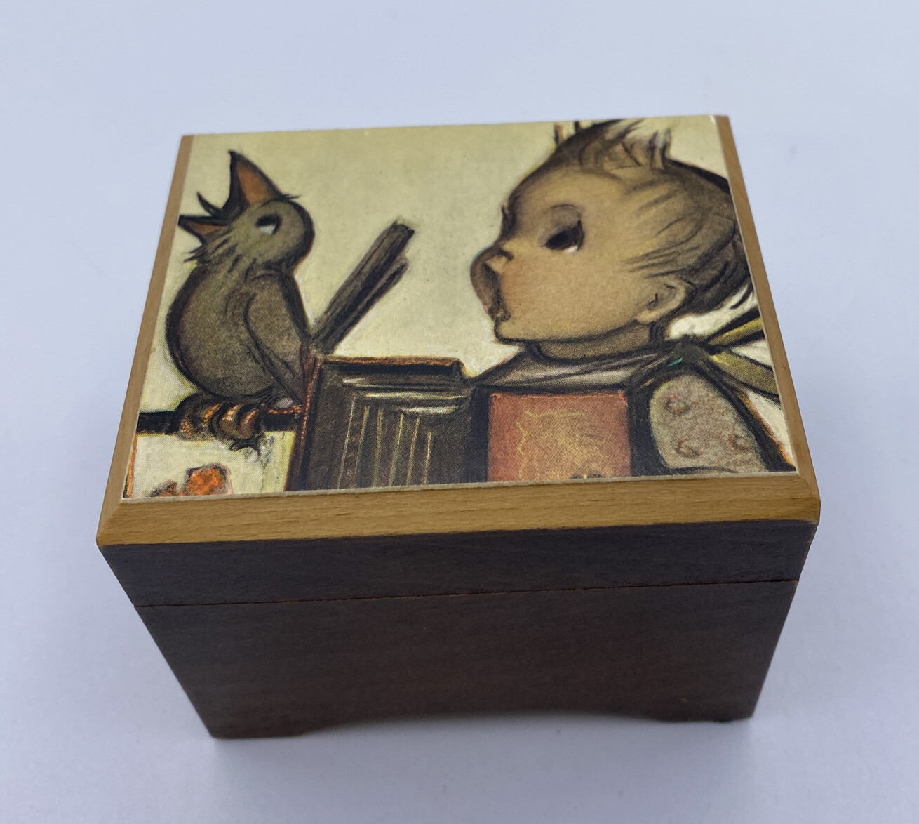 Vintage Hummel Swiss Wooden Cuendet Music Box Plays Edelweiss 15303 | eBay