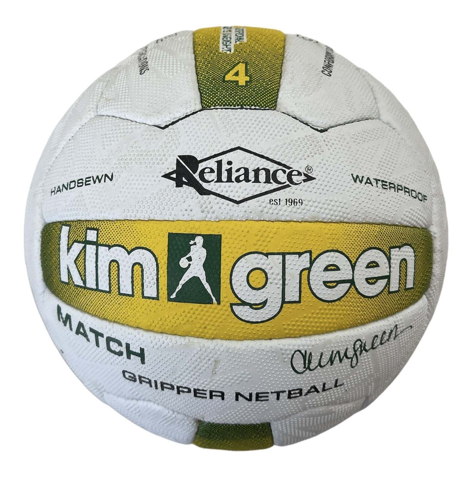 Kim Green Match Gripper Netball Hand Sewn Waterproof Net Ball Official ...